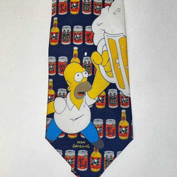 Simpsons | Accessories | The Simpsons Neck Tie Homer Simpson Cheers To ...